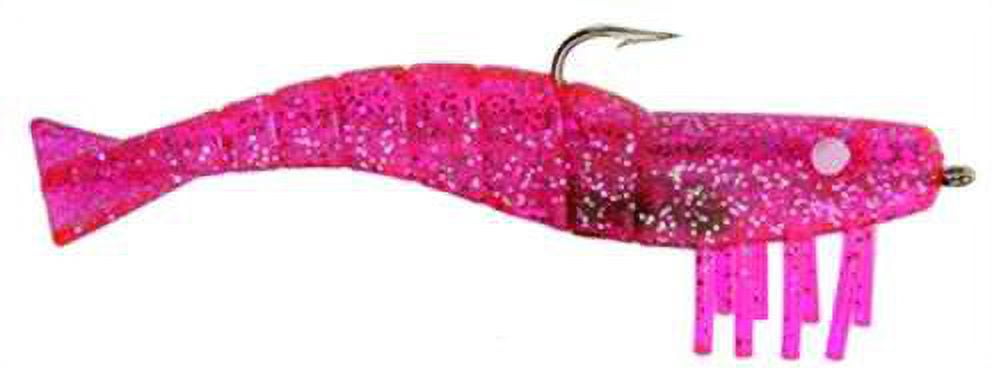 D.O.A. C.A.L. 4" Soft Plastic Shrimp, Pink & Glitter - Walmart.com