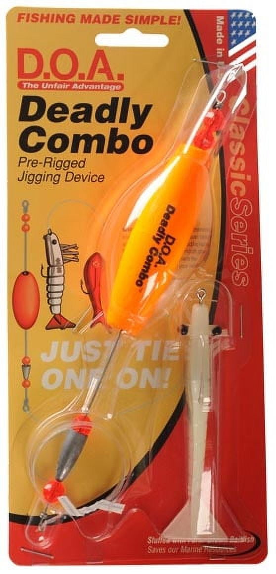 D.O.A. Deadly Combo Cigar Clacker w/ 3" Shrimp - Night Glow - Walmart.com