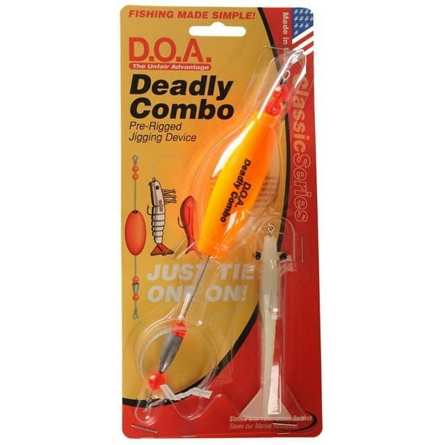 D.O.A. Deadly Combo Cigar Clacker w/ 3" Shrimp - Night Glow - Walmart.com