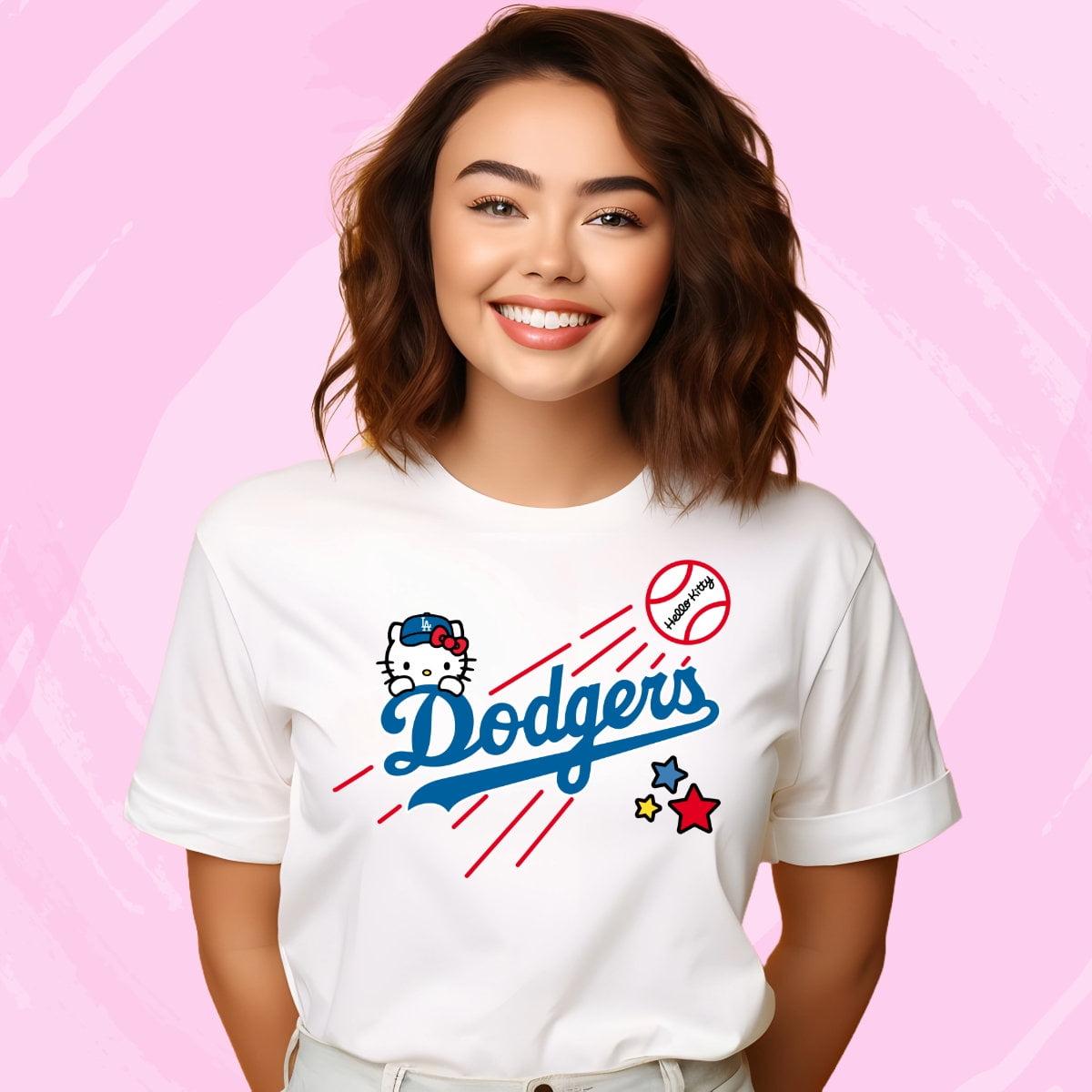 D.O.D.G.E.R.S Hello Kitty Tee, Los Angeles Kitty Shirt Shirt, Size L ...