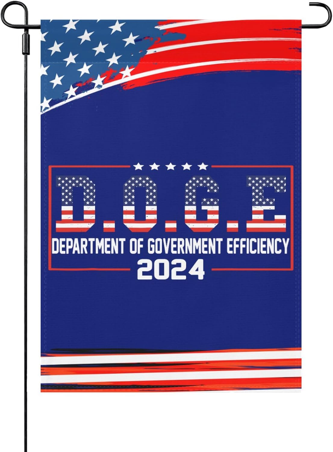 D.O.G.E. Department-Of-Government-Efficiency Garden Flag American Flag ...