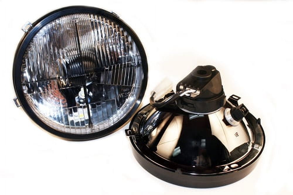 D.O.T. compliant Classic 7" Hi/Lo LED Headlight Set with Amber LED City ...