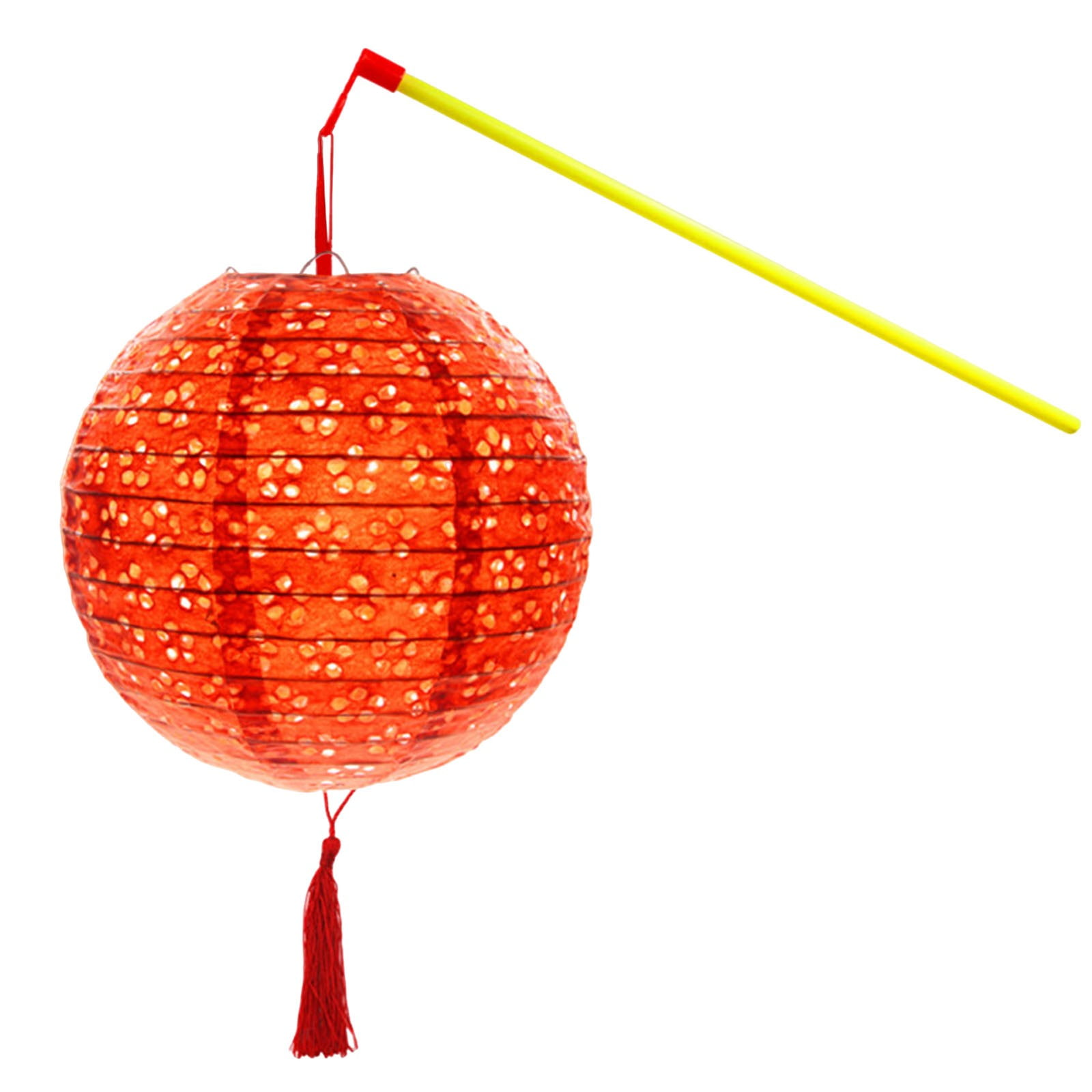 D Paper Lantern With Led Light, Hanging Hollow Cut-Out Design With ...