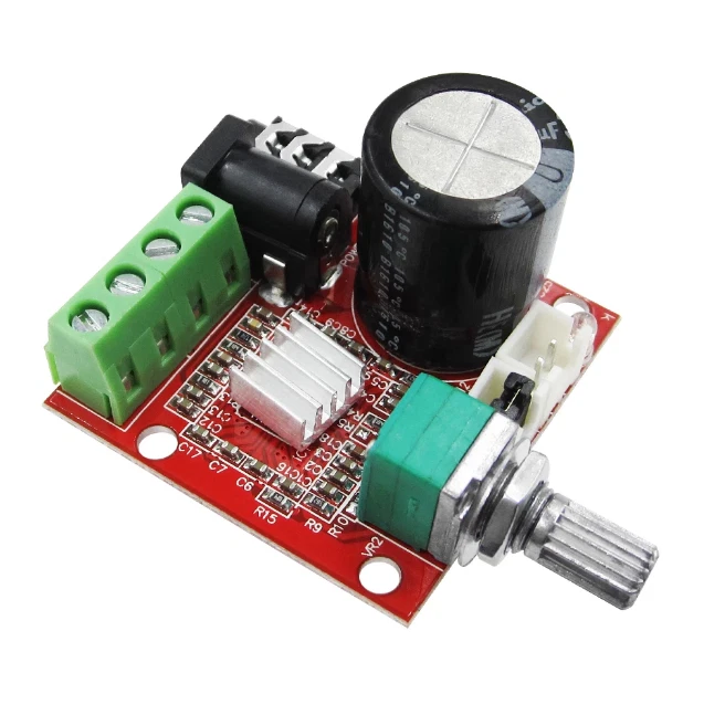 D Power Speaker 12V Mini Hi-Fi Pam8610 Audio Stereo Amplifier Board ...