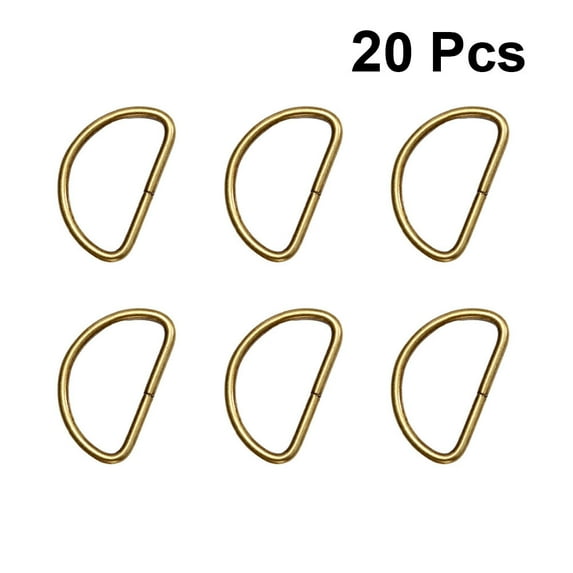 BESTOYARD Heavy Duty D Rings Metal 20Pcs 1.3x0.8x0.2in - Walmart.com