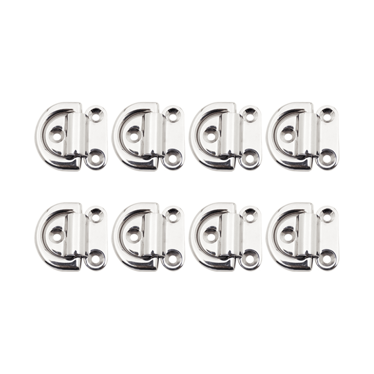 D-Ring Deck Collapsible Pad Eye Tiedown Cleats for Yacht Motorboat ...