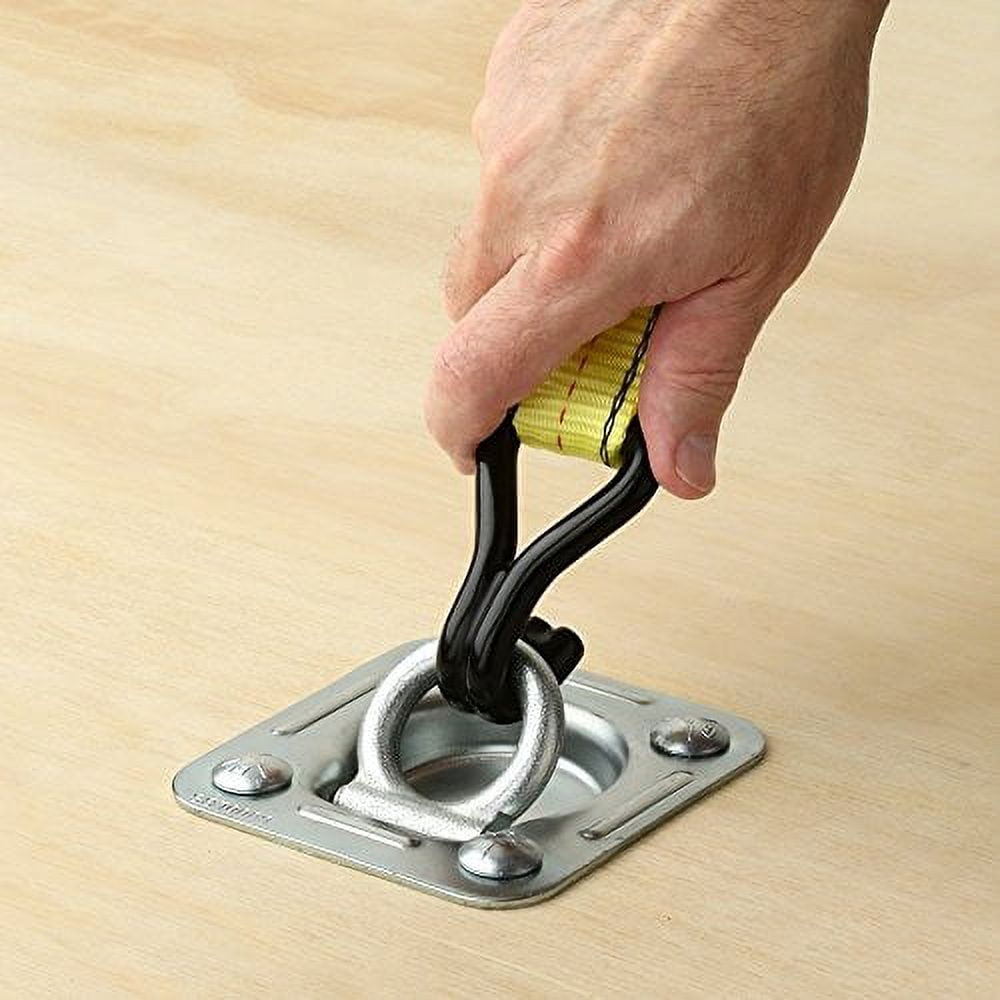 D-Ring Recessed 6,000 lb. Tie Down and Backing Plate w/2-1/2 Hardware (12-Pack) - Walmart.com