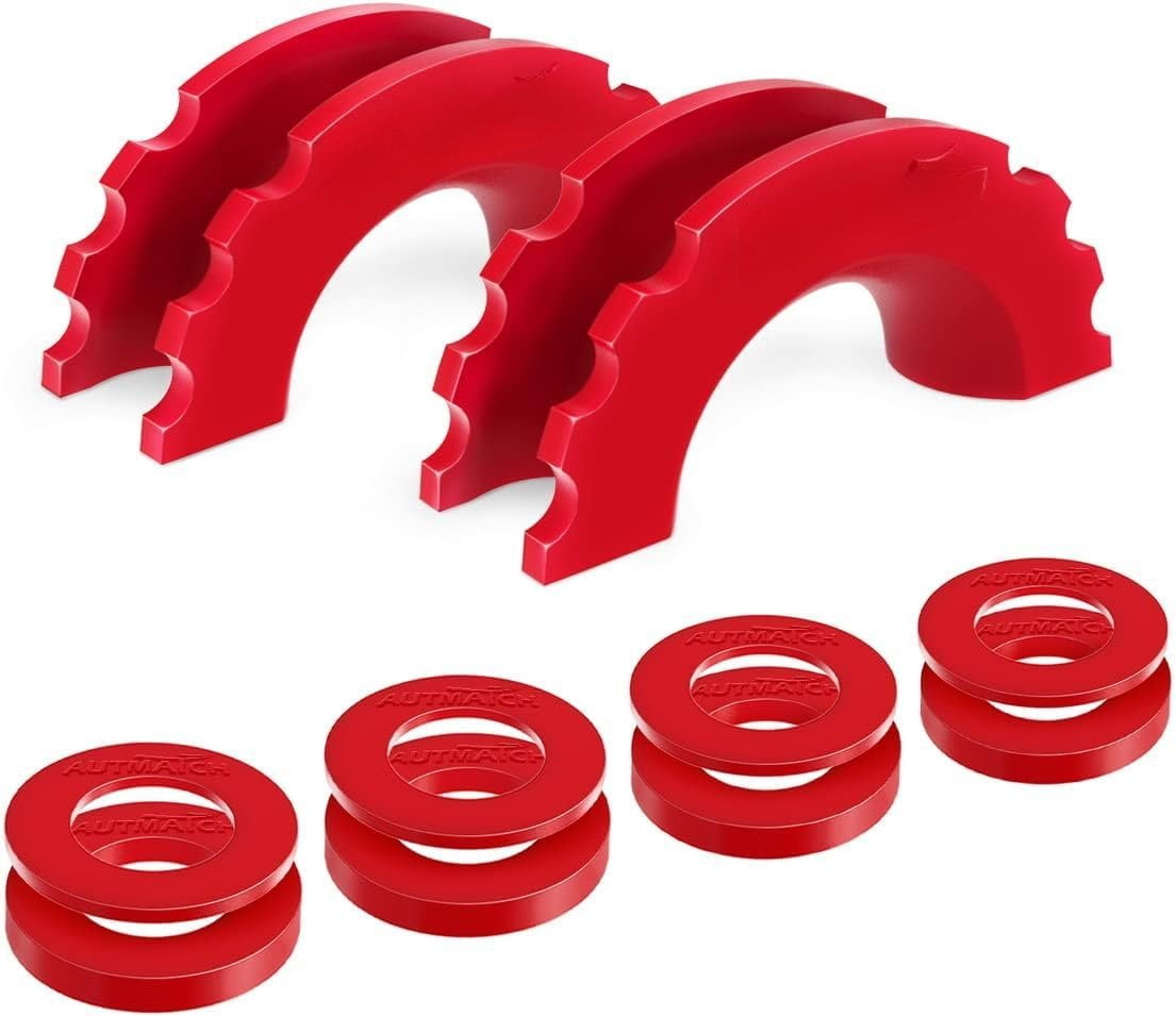 D Ring Shackle Isolators Washers Kit - 2 Rubber Shackle Isolators with ...
