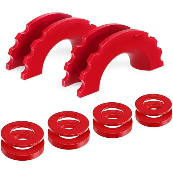 D Ring Shackle Isolators Washers Kit - 2 Rubber Shackle Isolators with ...