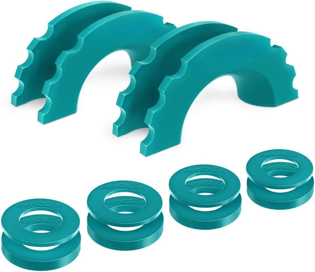D Ring Shackle Isolators Washers Kit - 2 Rubber Shackle Isolators with ...