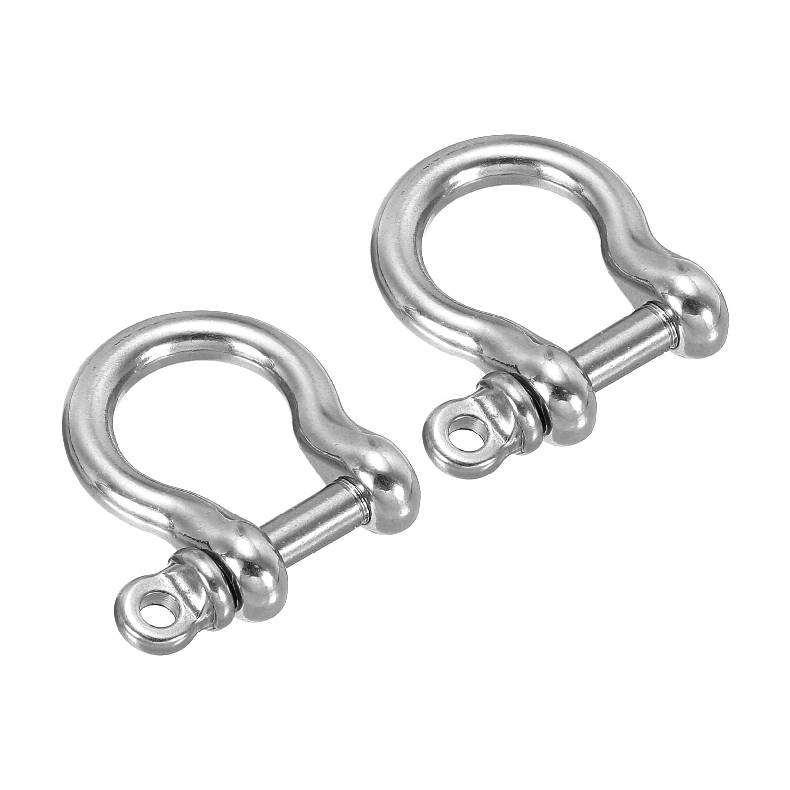 D-Ring Shackles, 2Pcs 13/32 Inch Inside Width Stainless Steel U Shape ...