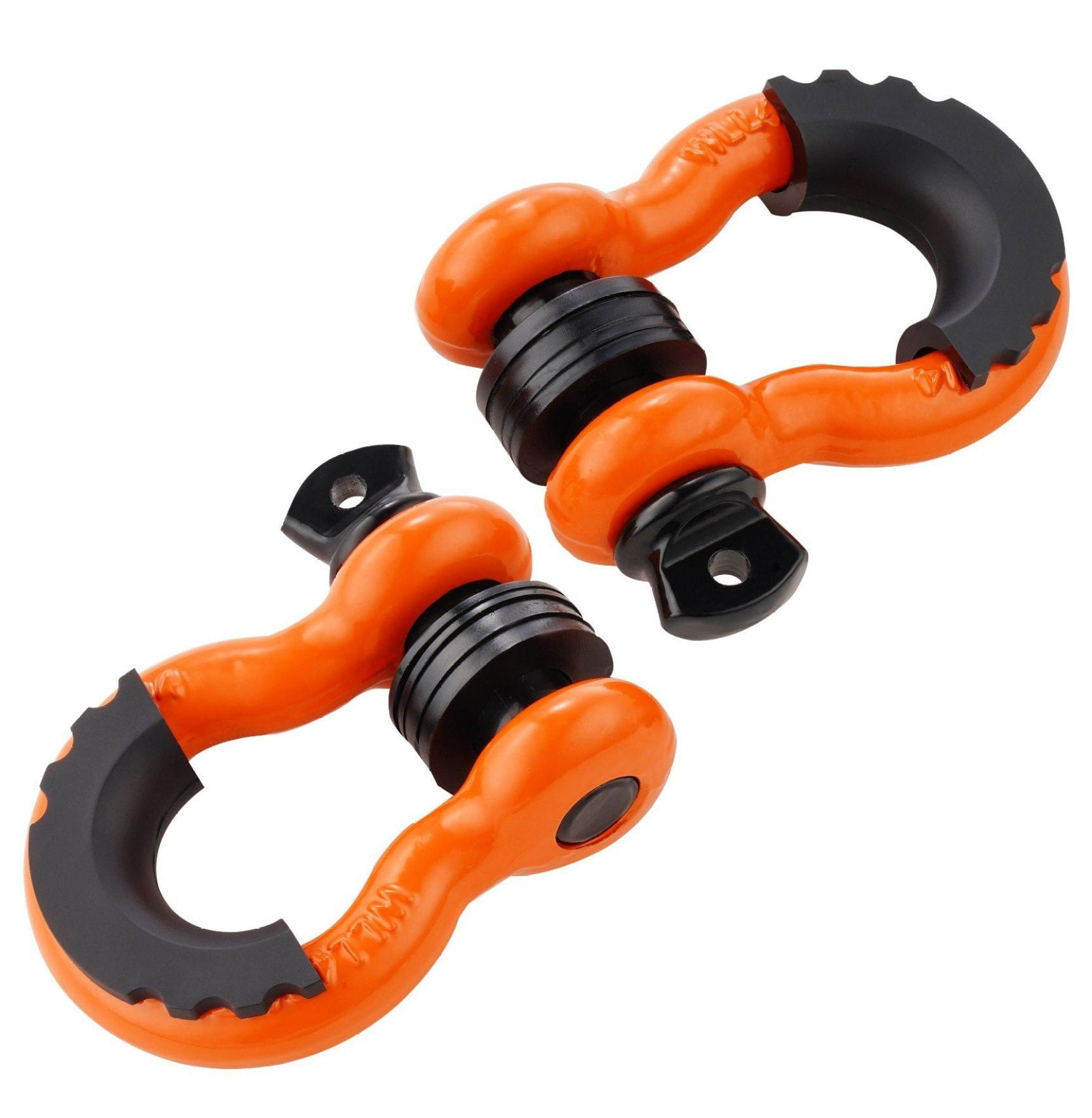 D-Ring Shackles 3/4" 2-Pack - 62832lbs Capacity - Alloy Steel Tow ...