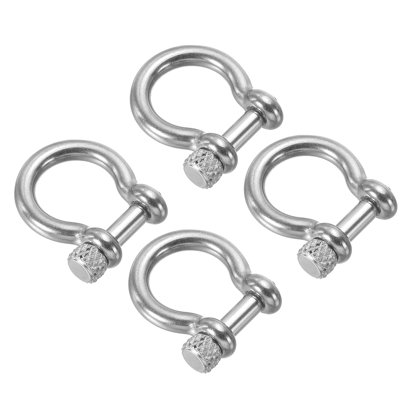 D-Ring Shackles, 4Pcs 13/32 Inch Inside Width Stainless Steel U Shape ...