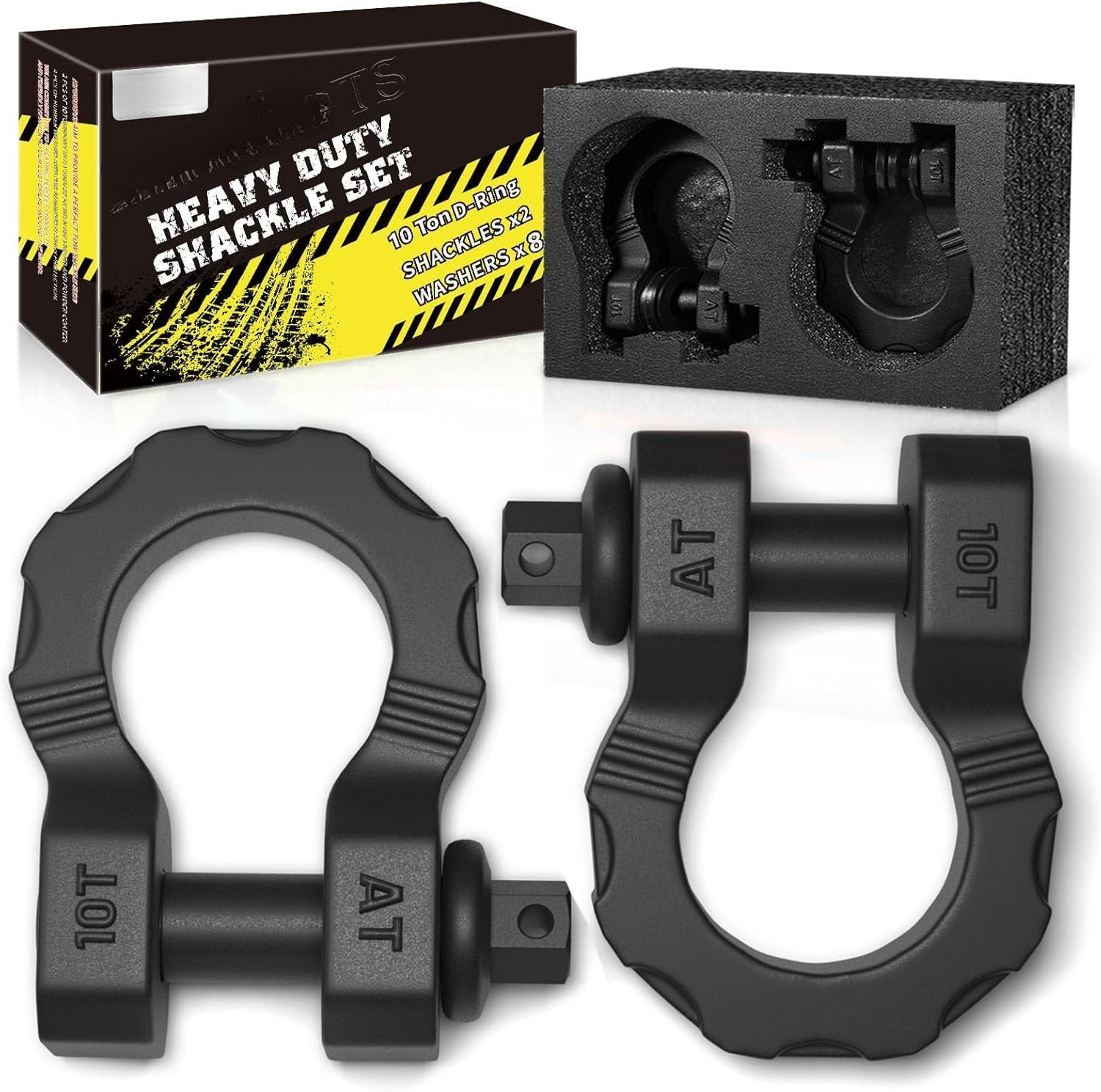 D Ring Shackles 80,000 Lbs Break Strength 3/4" Clevis Shackle with 7/8 ...