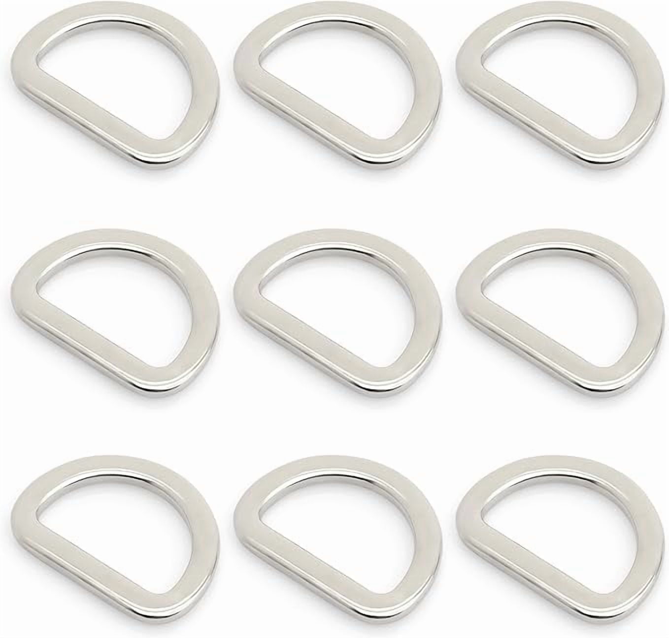 D Rings Purse Loop Flat Metal 5/8, 3/4, 1 Inch D-Ring Heavy Duty ...