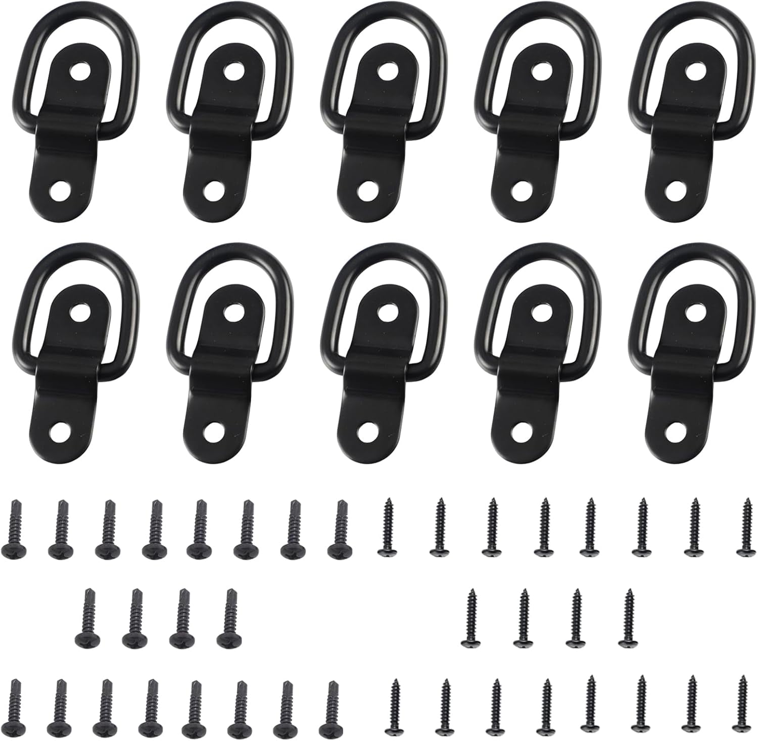 D Rings Tie Down Anchors Hooks for Trailer Truck Bed Bracket Enclosed ...