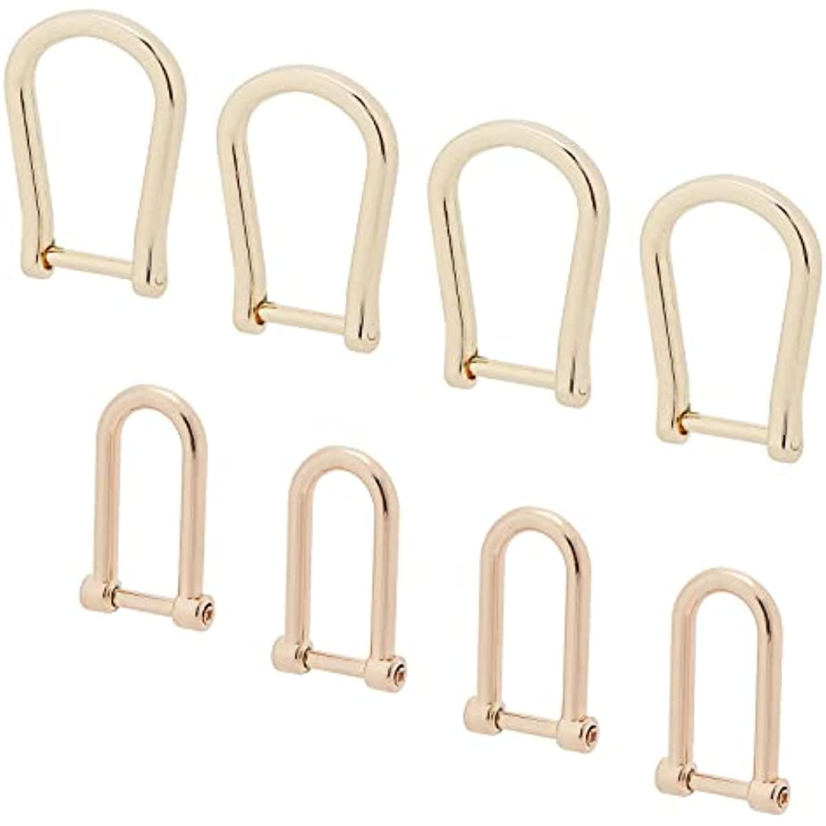D-Rings for Purses Screw in Shackle D-Rings with Closing Screw Shackle ...