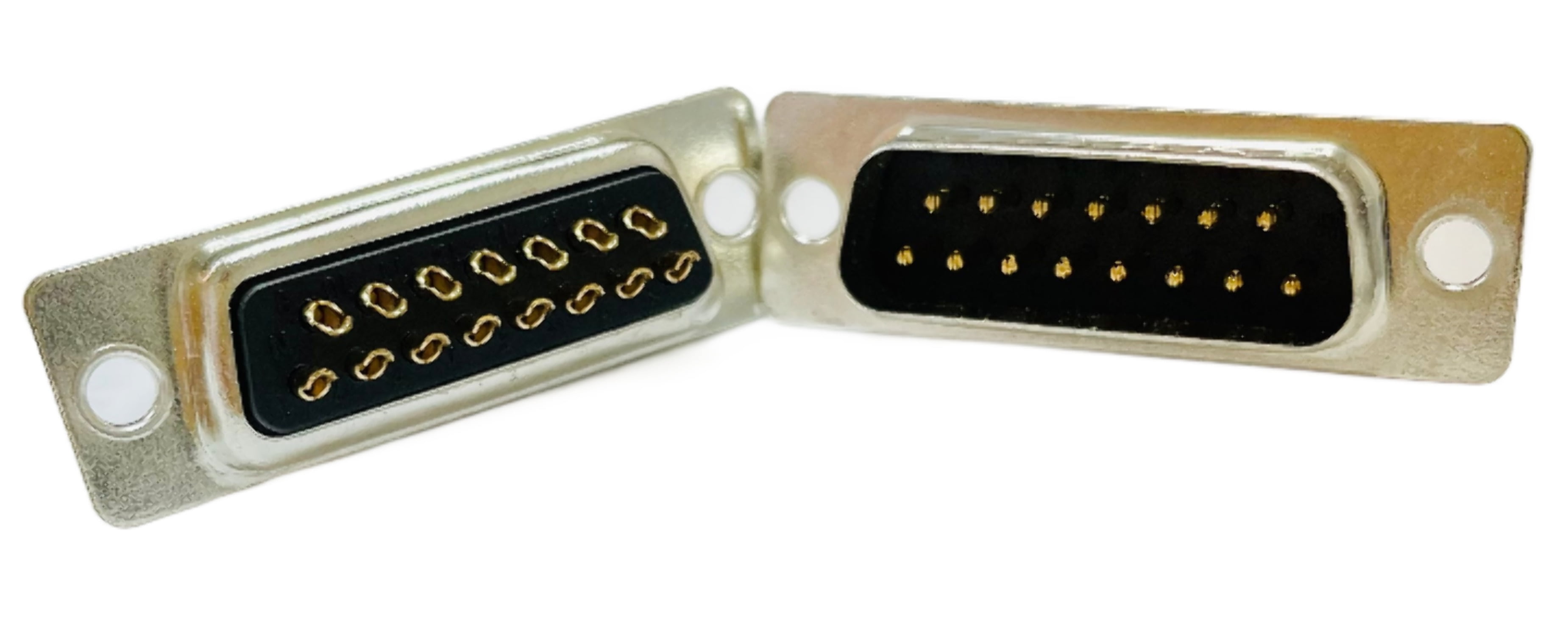 D-SUB Connector Male Plug 15-pin 2-Row Port Terminal Breakout Solder ...