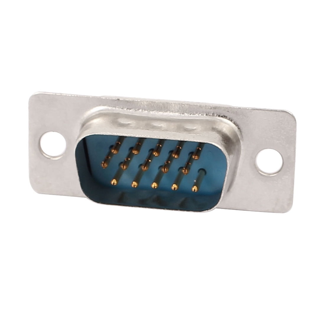 D-SUB DB15 3 Rows 15 Pin Male Solder Type Adapter Connector Straight - Walmart.com