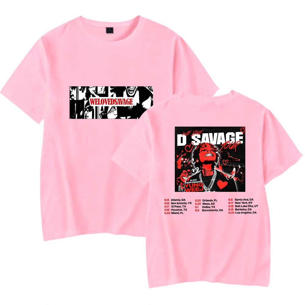 D Savage We Love Tour Merch T-Shirts Women Men Cosplay Streetwear Tops ...