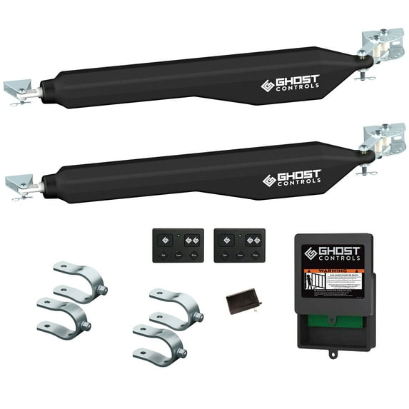 D Series Dual Smart Ready Automatic Gate Kit with Tube Gate Brackets ...