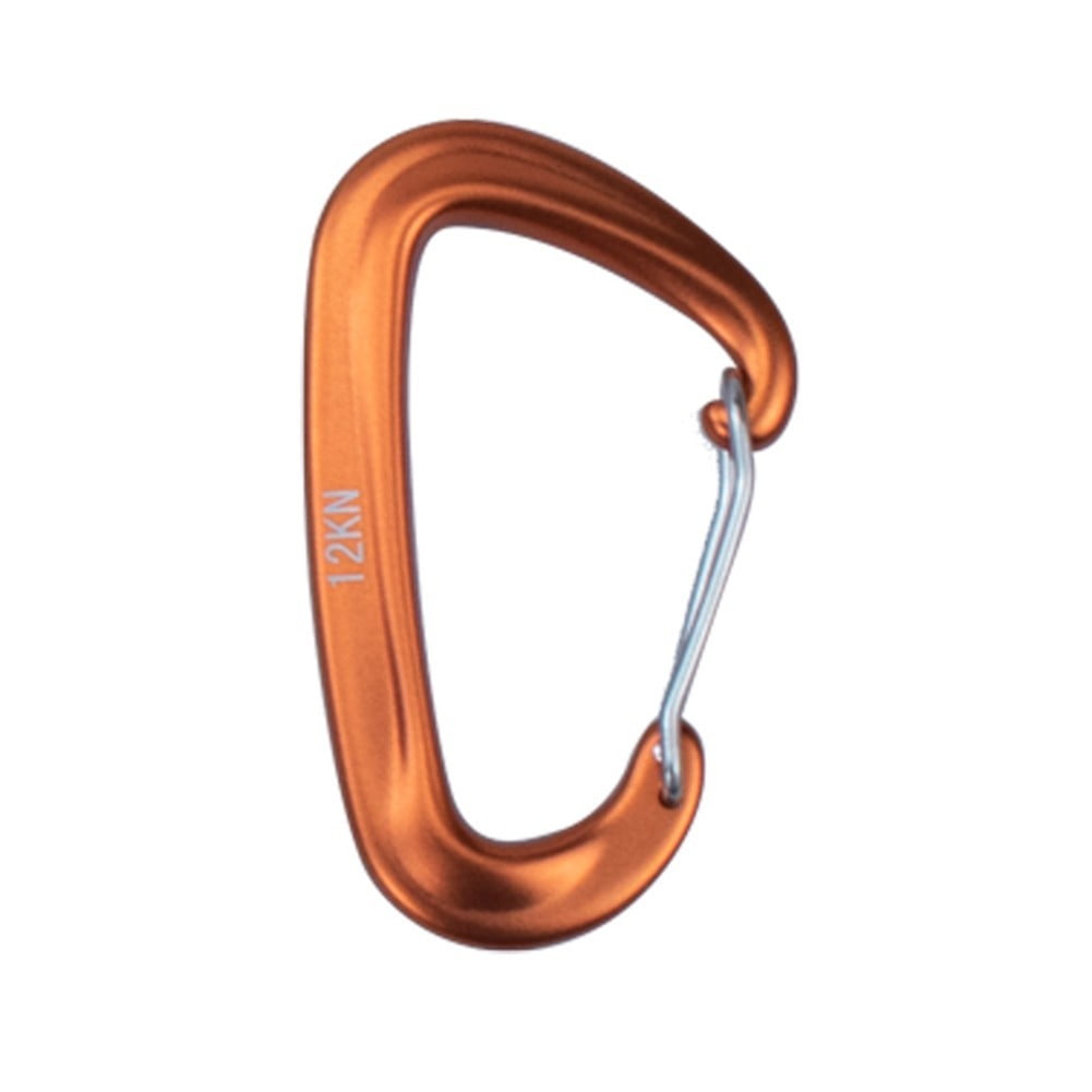 D Shape Aluminium Carabiner 12Kn, Snap Clip Hook for Climbing and ...