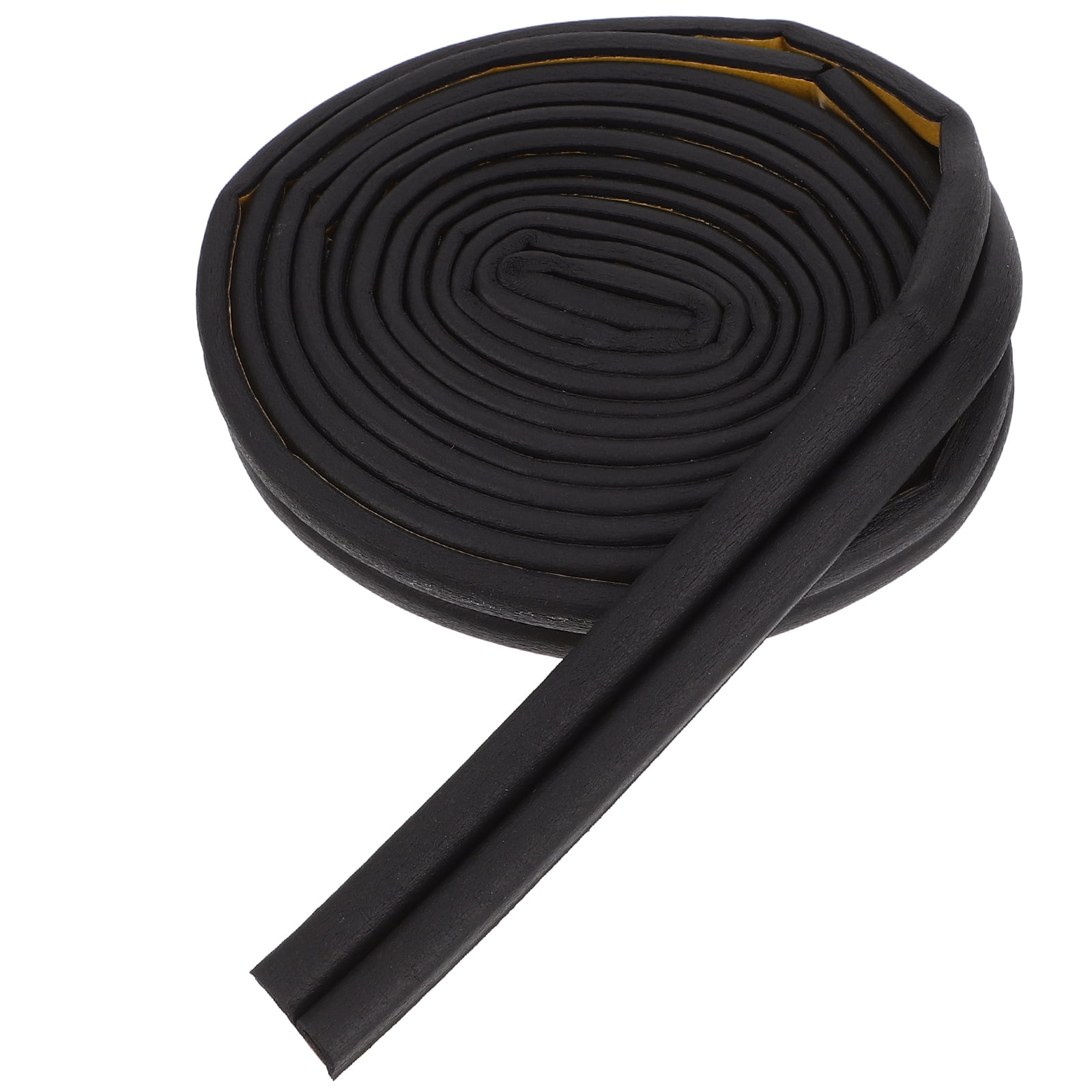 D Shape Rubber Door Seal Strip 6M Long Black 9mm Wide 6mm Thick ...
