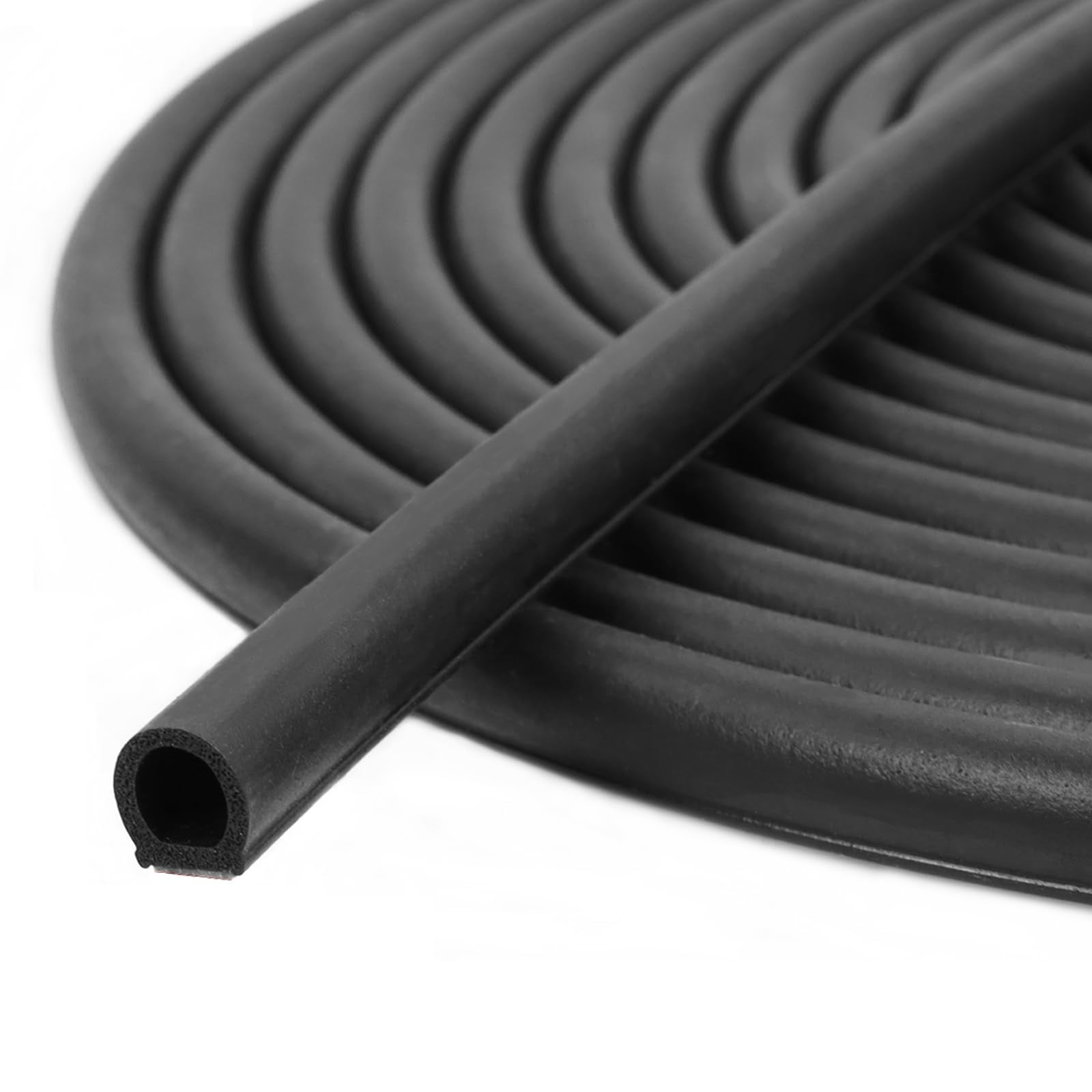 D-Shape Rubber Seal Strip, RRF12 Automotive Door Weather Stripping with ...