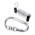 D-Shaped Code Lock for Bicycles Security Cable Lock, Outdoor Lock ...