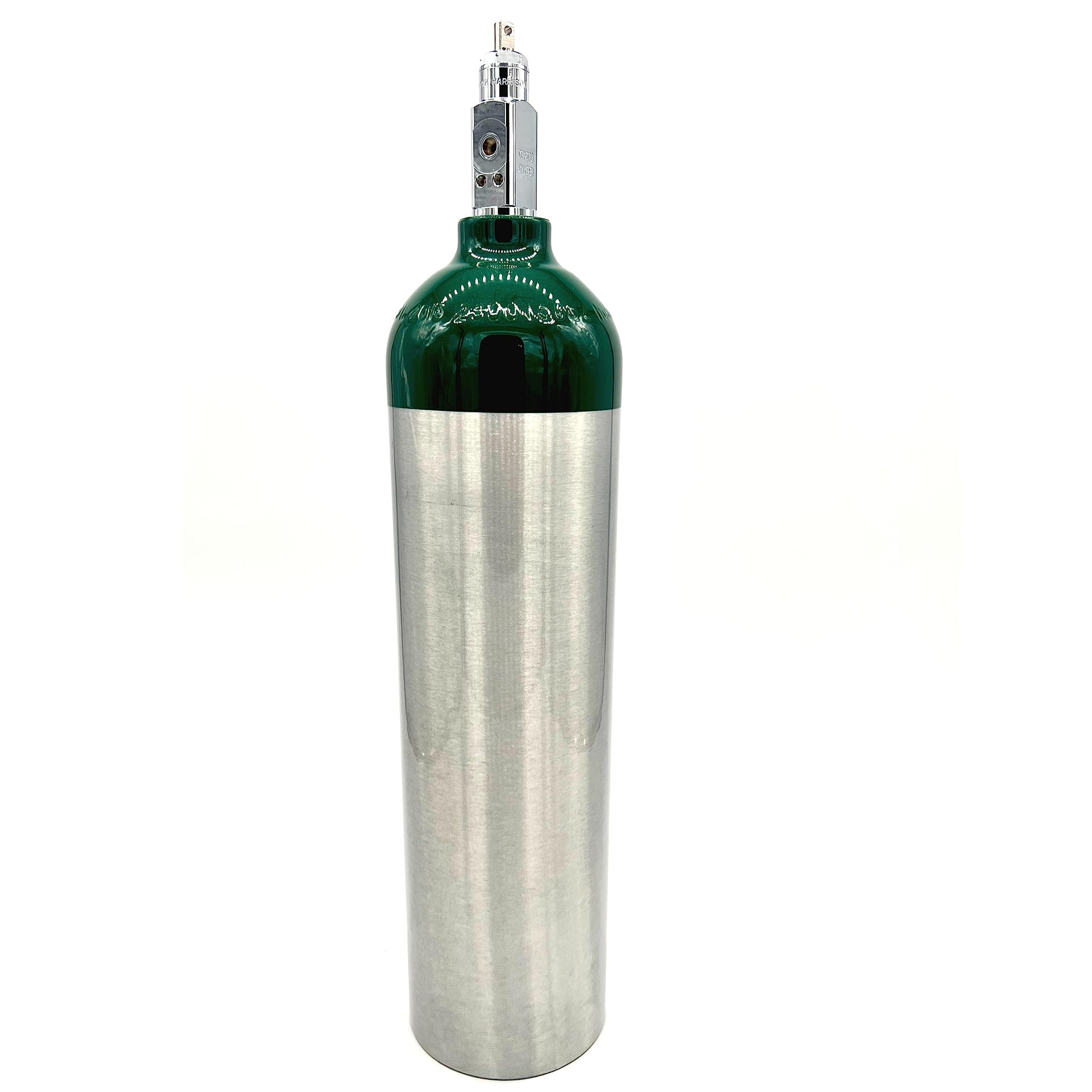 ResOne D Size Aluminum Medical Oxygen Cylinder, 14.3 cf, CGA-870 Post ...