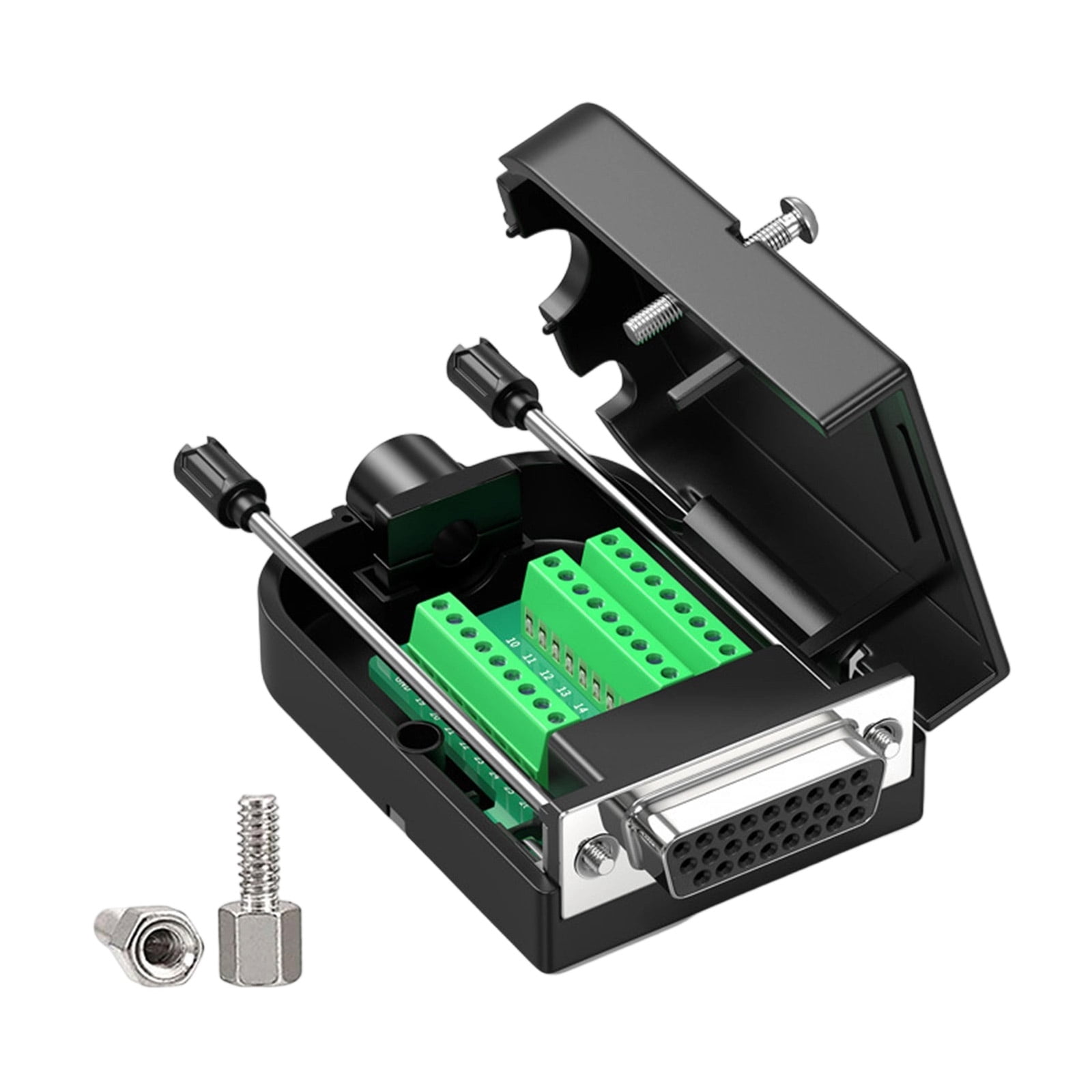 D Sub 26 Pin Solder Less Terminal Block Adapter DB26 Metal Contacts ...