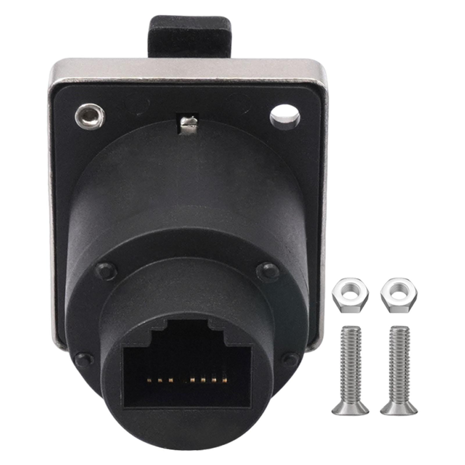 D Sub RJ Coupler Panel Connector Ethernet Adapter D-type Mount with ...