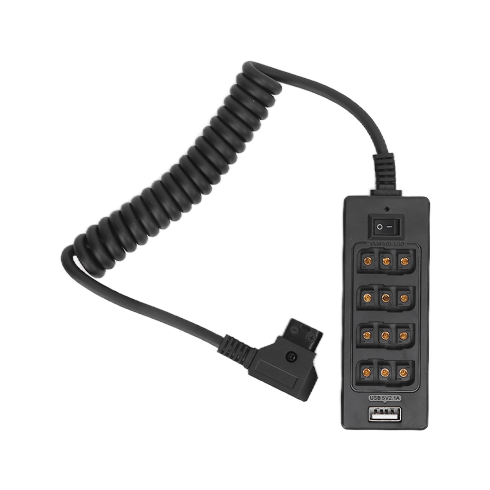 D TAP Male to 4 Port D TAP Female Splitter Power Cable Connector for ...