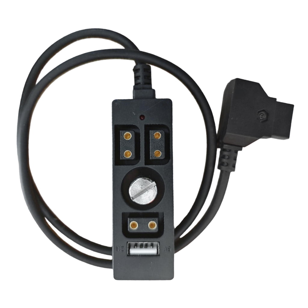 D Tap To 4 Way Power Splitter Cable With USB Charging Port And LED For ...