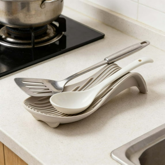 D Thickened Silicone Rest Pad For Kitchen Spoons And Spatulas Heat ...