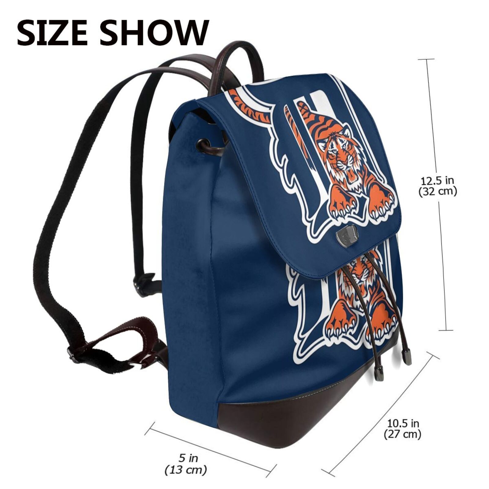 D_Tigers Vintage Leather Backpack for Women - Small Genuine Leather ...