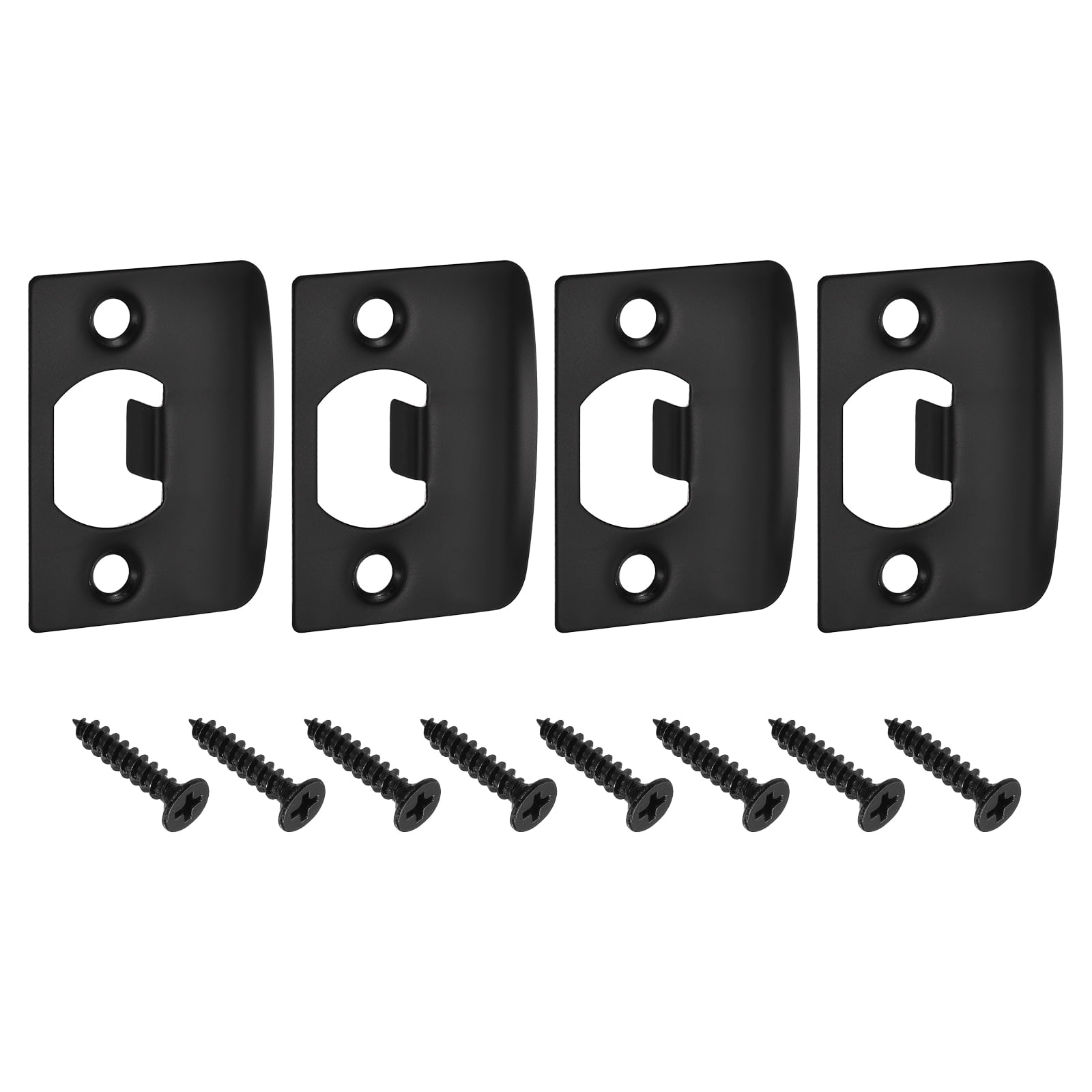 D-Type Door Strike Plate, 4Pack 57mm x 45mm 201 Stainless Steel Latch ...