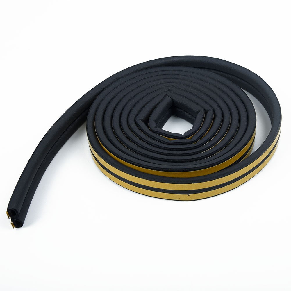 D Type Foam Strip Tape Seal Sticker Weather Draft Insulation Doors ...