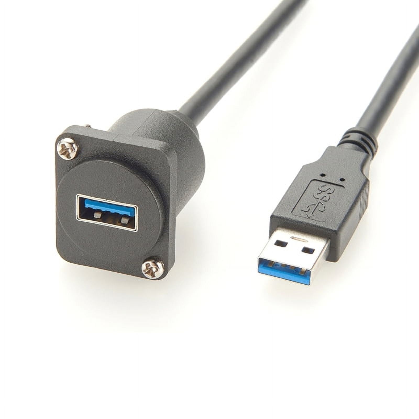 D Type USB 3.0 Male to Female Extension Cable A XLR Panel Mount ...