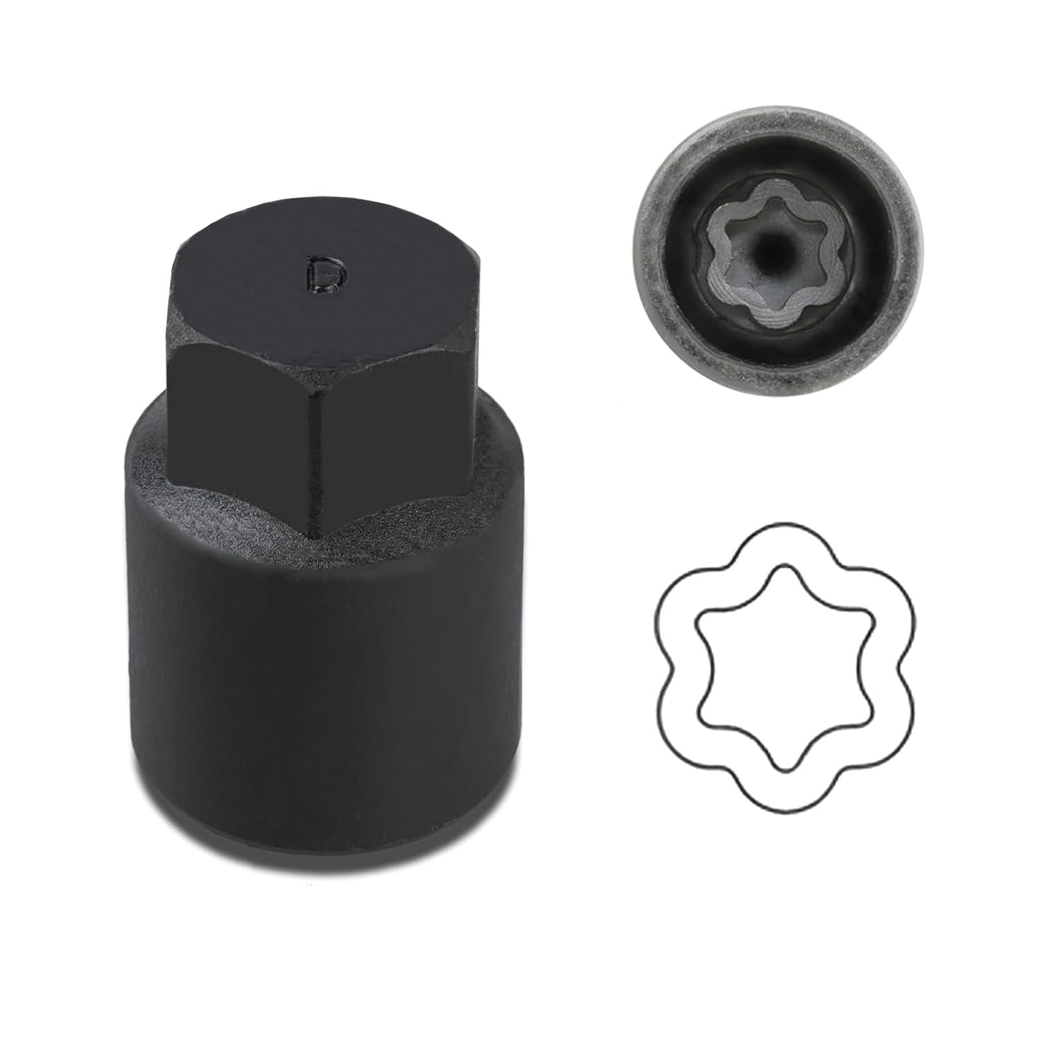 D-Type Wheel Lock Key for Toyota & Lexus | Professional Anti-Theft Lug ...