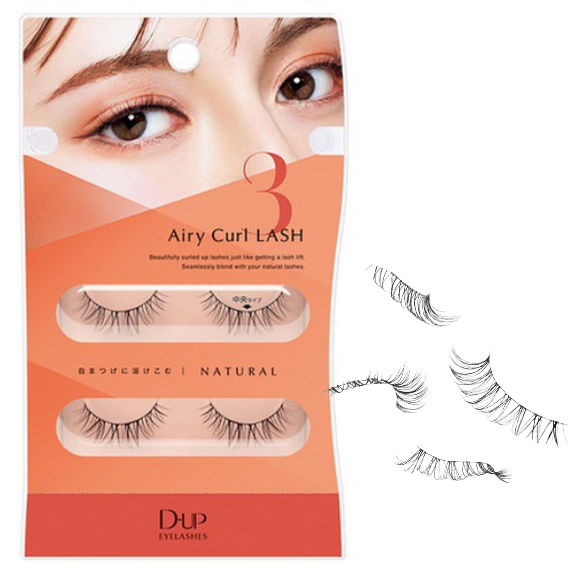D-UP Natural Look False Eyelashes, False Lashes for Nature Look ...