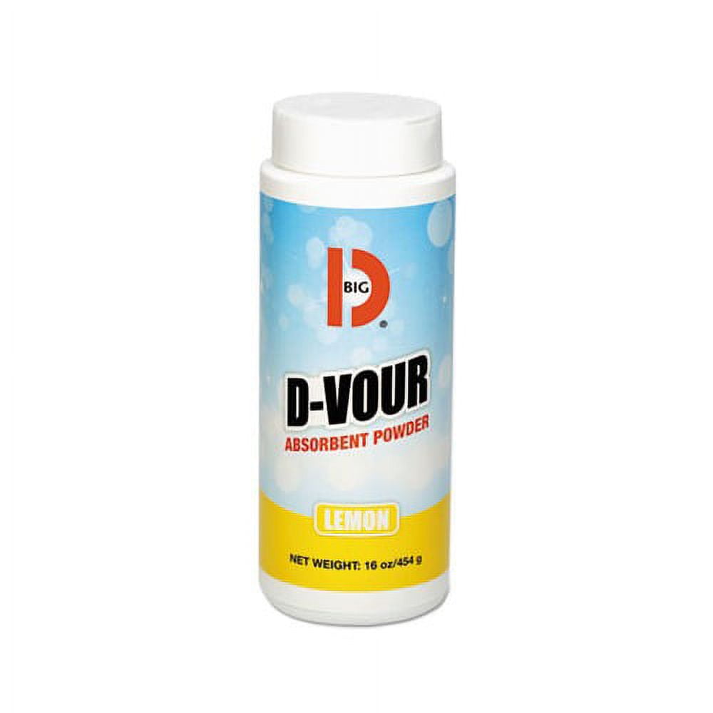 D-Vour Absorbent Powder Canister, Lemon, 16oz, 6/Carton - Walmart.com