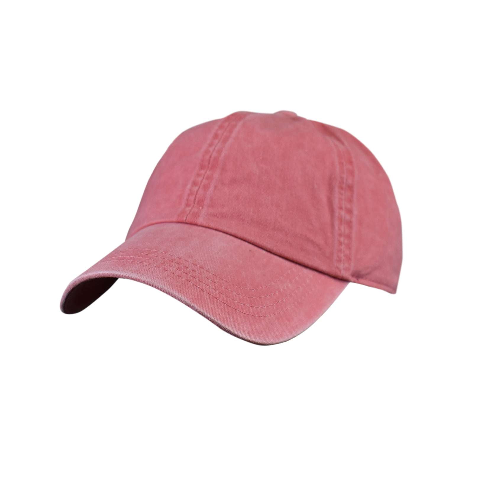 D&Y Unisex Washed Low Profile Adjustable Baseball Cap, Coral - Walmart.com