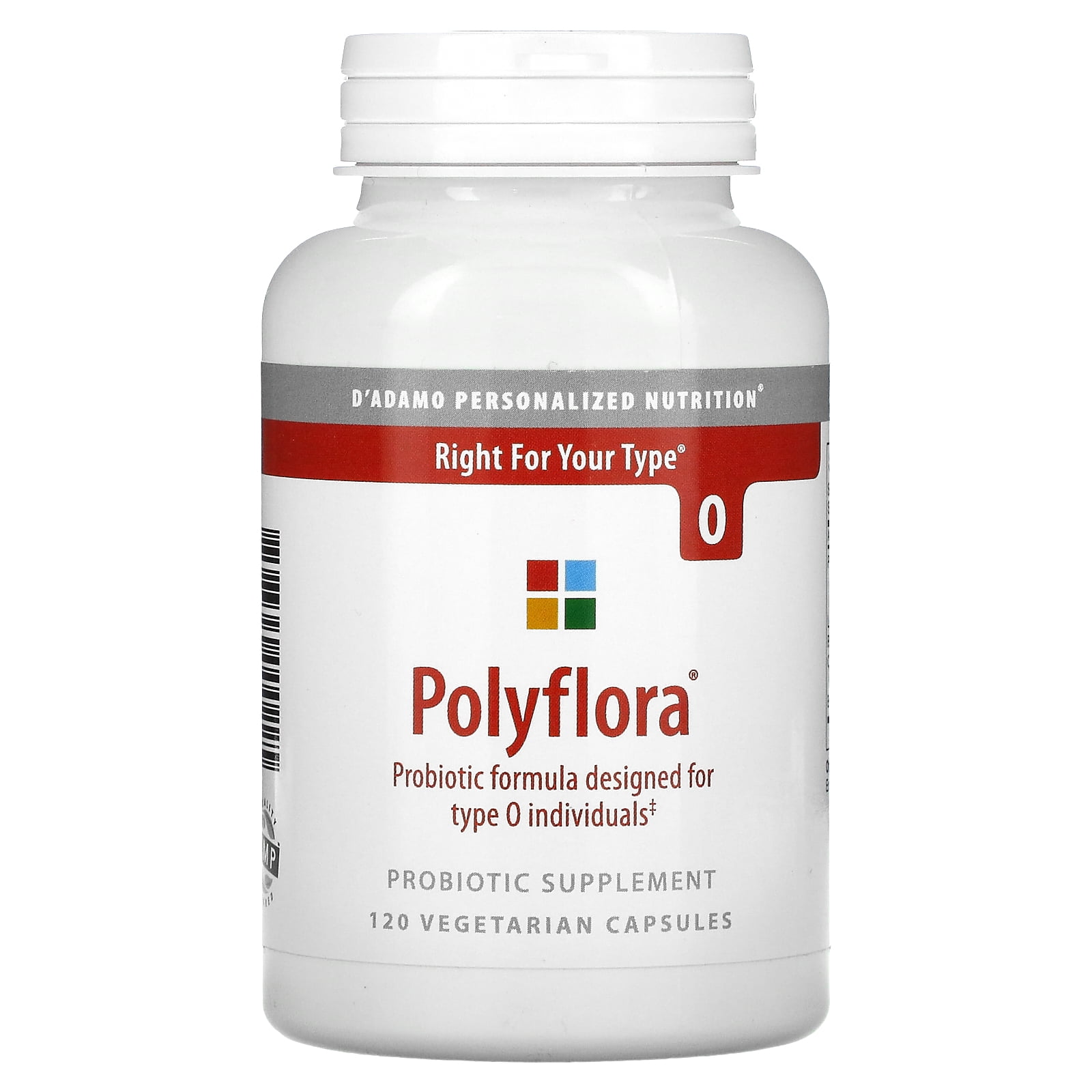 D'adamo Polyflora, 120 Vegetarian Capsules - Walmart.com