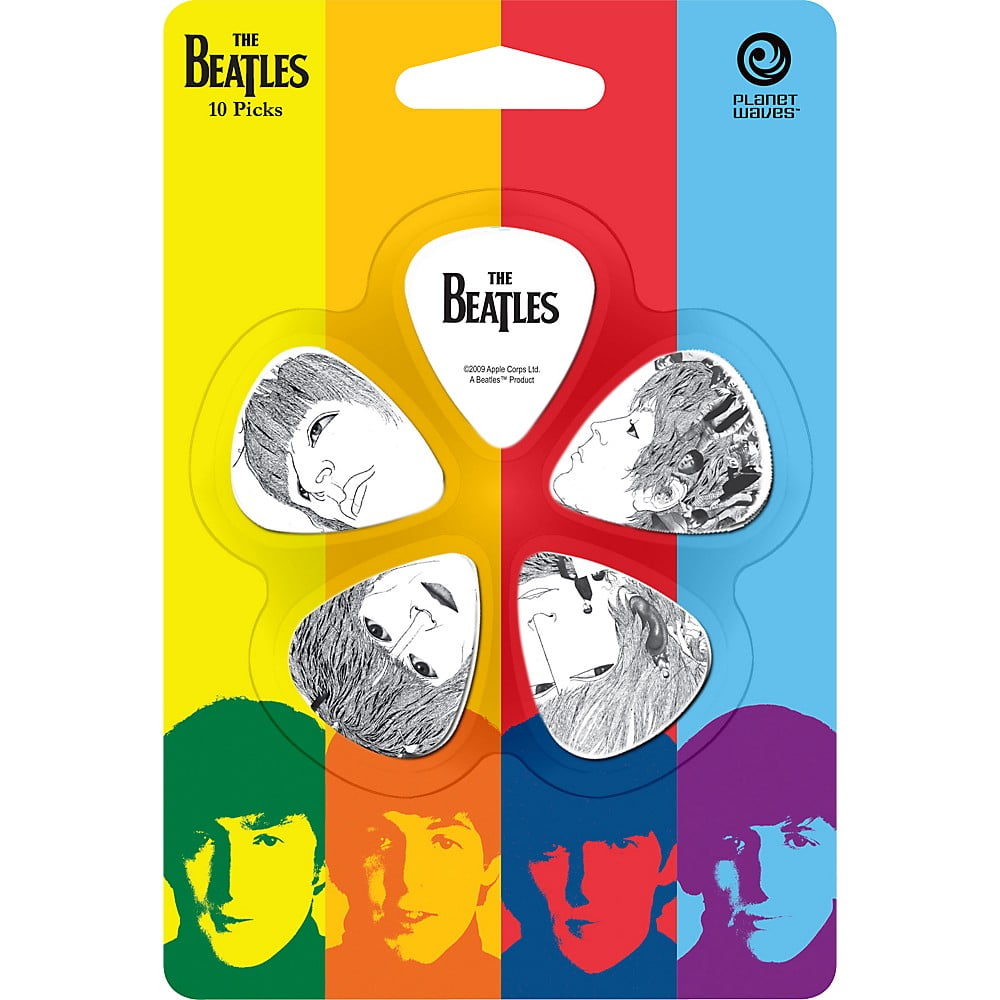 Planet Waves Beatles Guitar Picks, Revolver, 10 pack, Heavy - Walmart.com