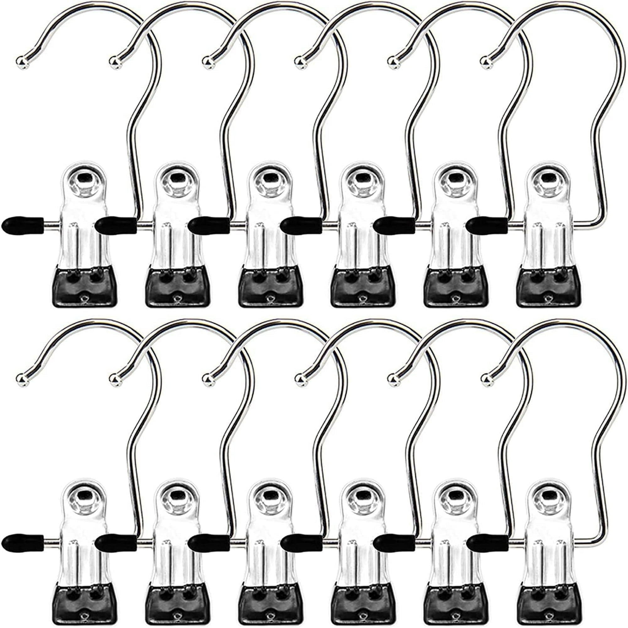 D-buy 20 Pack Boot Hangers Clips, Laundry Hooks, Stainless Heavy Duty ...