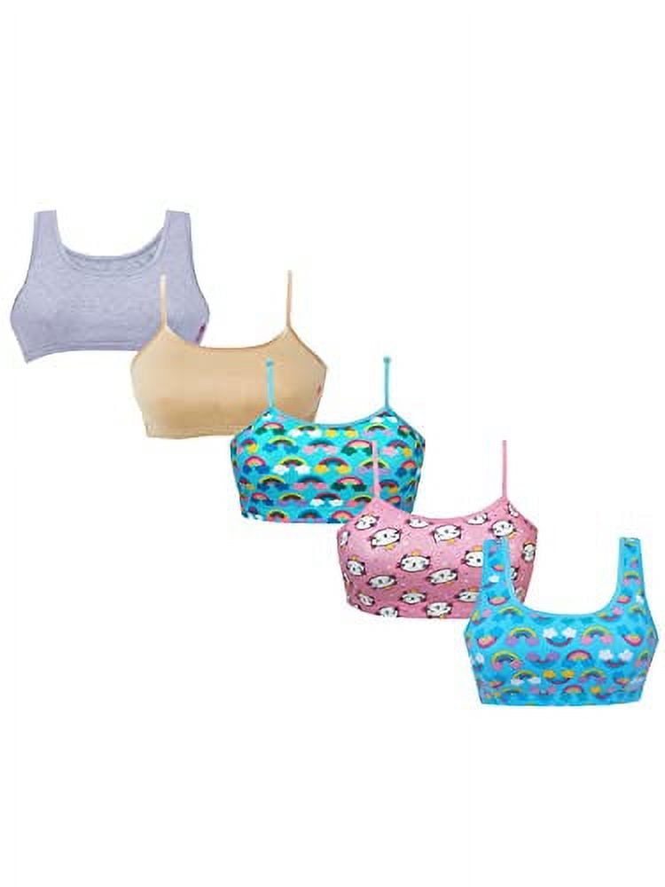 D'chica Cotton Girls Crop Cami Bralette Training Bras with Adjustable ...