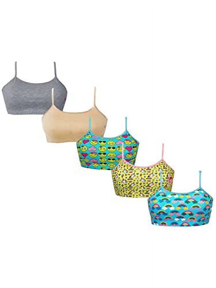 D'chica Cotton Girls Crop Cami Bralette Training Bras with Adjustable ...
