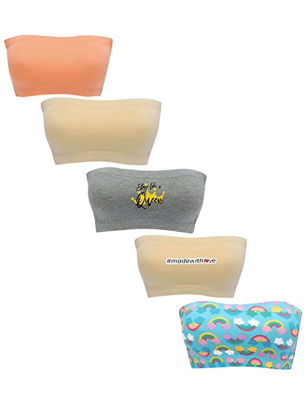 D'chica Girls Bandeau Tube Bras Non Padded Soft, Comfortable ...