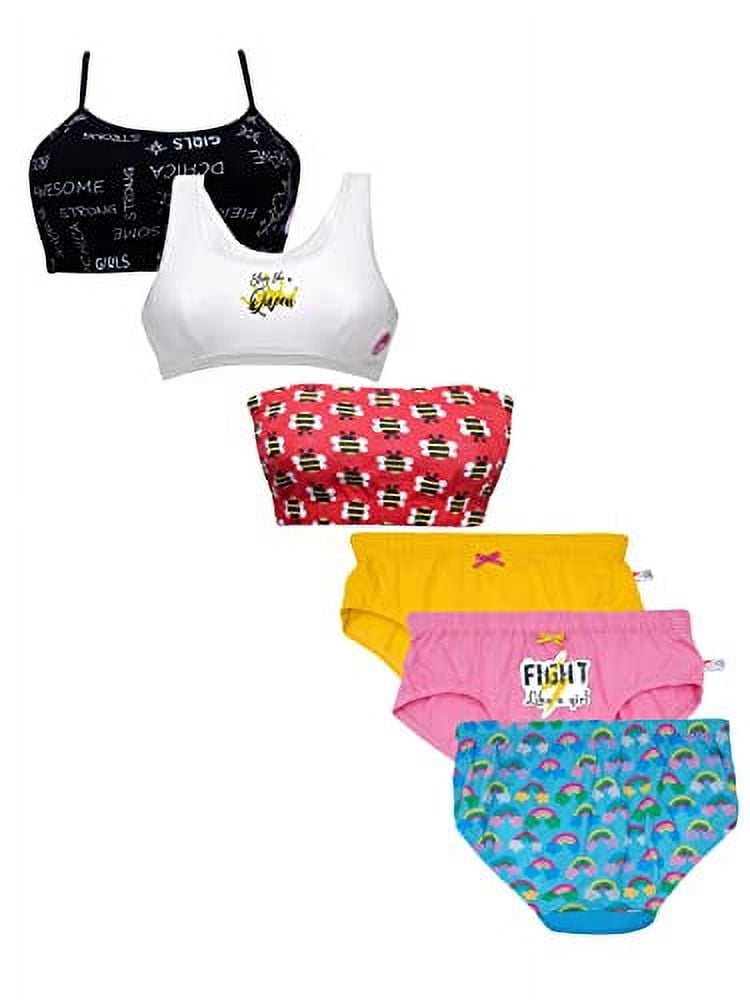 D'chica Pack of 6 Puberty Essentials Set| 3 Panties for Teens and 3 ...